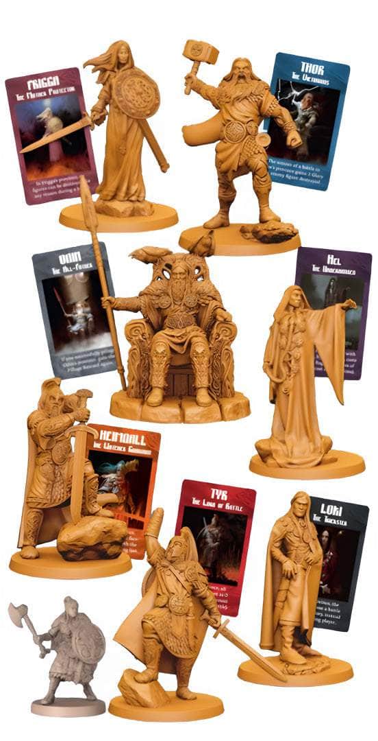 Blood Rage：Asgard Kickstarterボードゲームアクセサリーのデラックスゴッド - The Game Steward