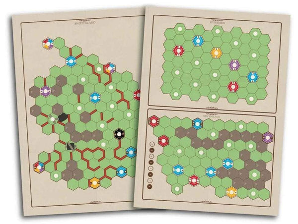 Age of Steam Deluxe Edition: Switzerland, New England, Pittsburgh ...