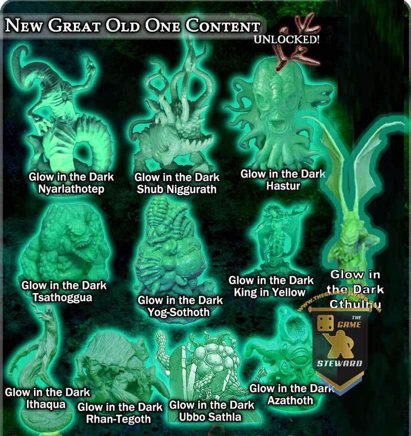 Cthulhu Wars: Glow In The Dark Miniatures Collection Bundle Kickstarter ...