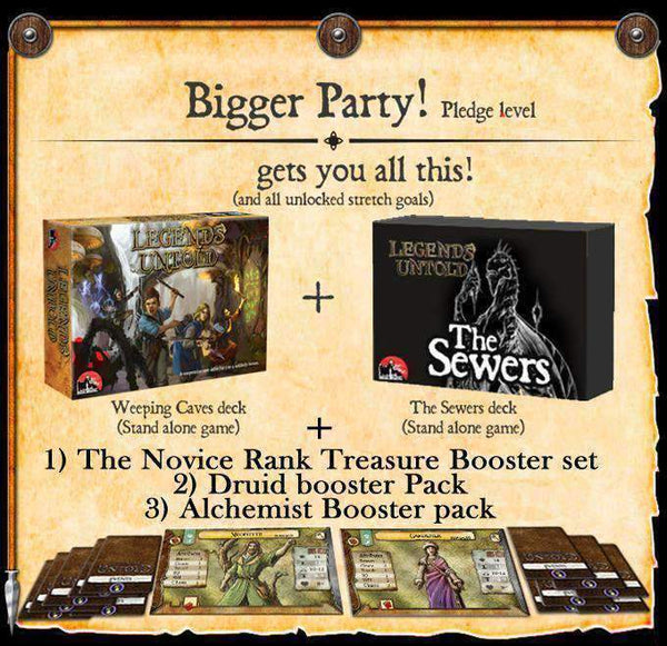 Legends Untold：Caves and Sewers Kickstarter Boardゲーム - The Game Steward