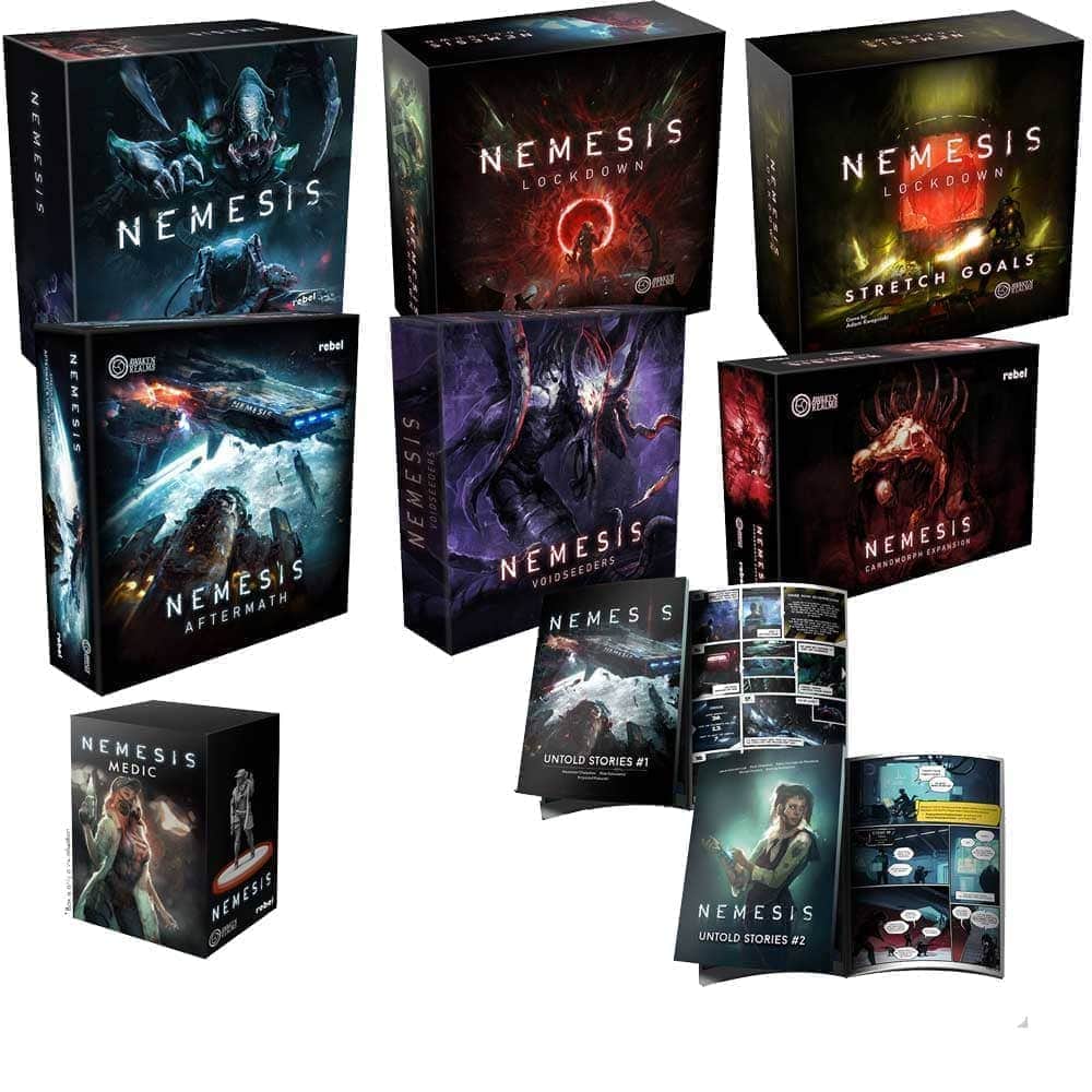 Awaken Realms Nemesis: Lockdown – Kickstarter Edition Board Game - The ...