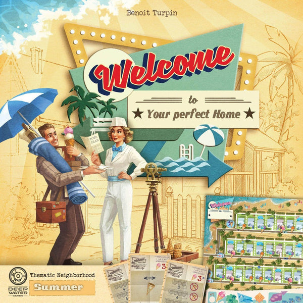 Deep Water Games Welcome To: Summer Thematic Neighborhood Board Game ...
